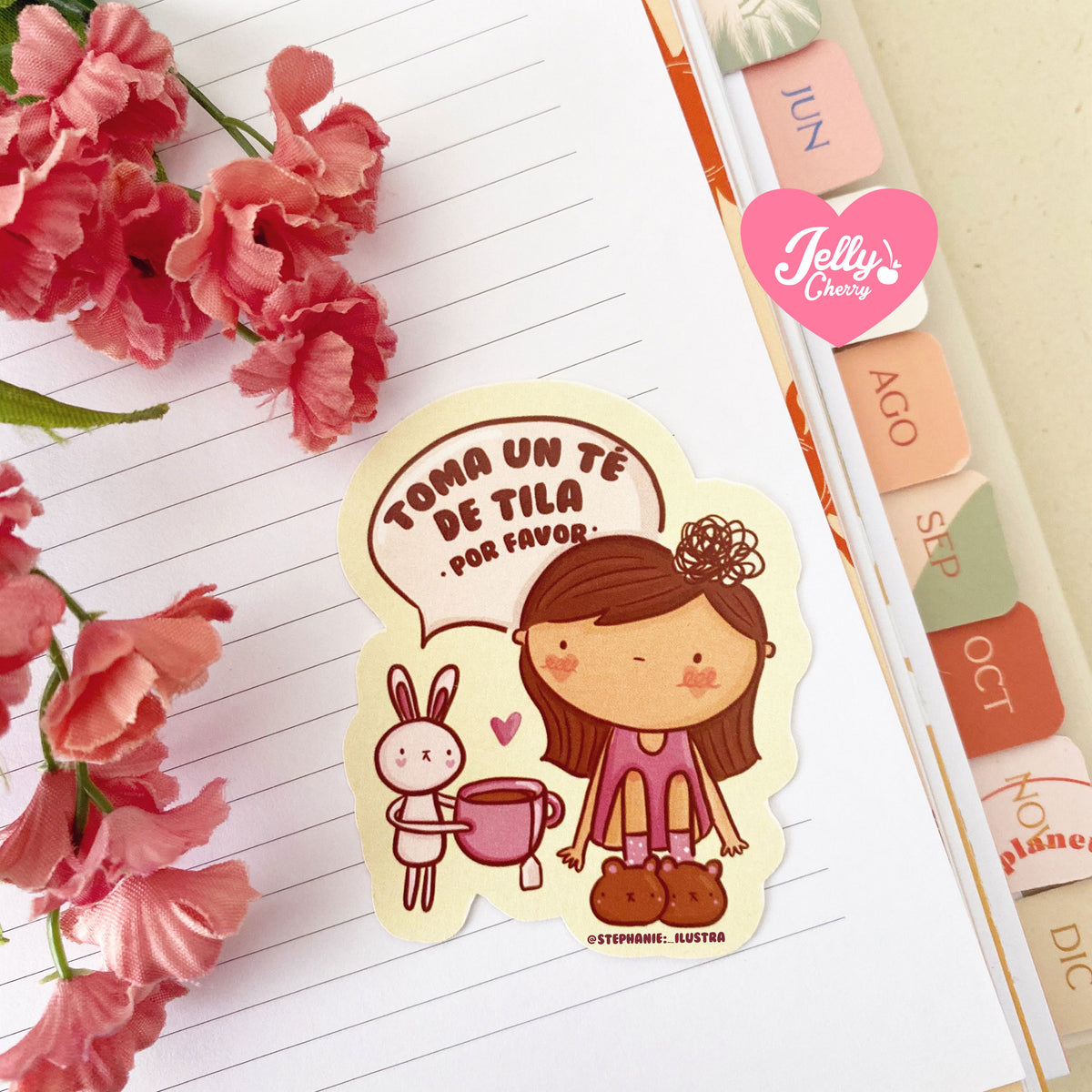 Sticker "toma un té" – Jelly Cherry Accesorios