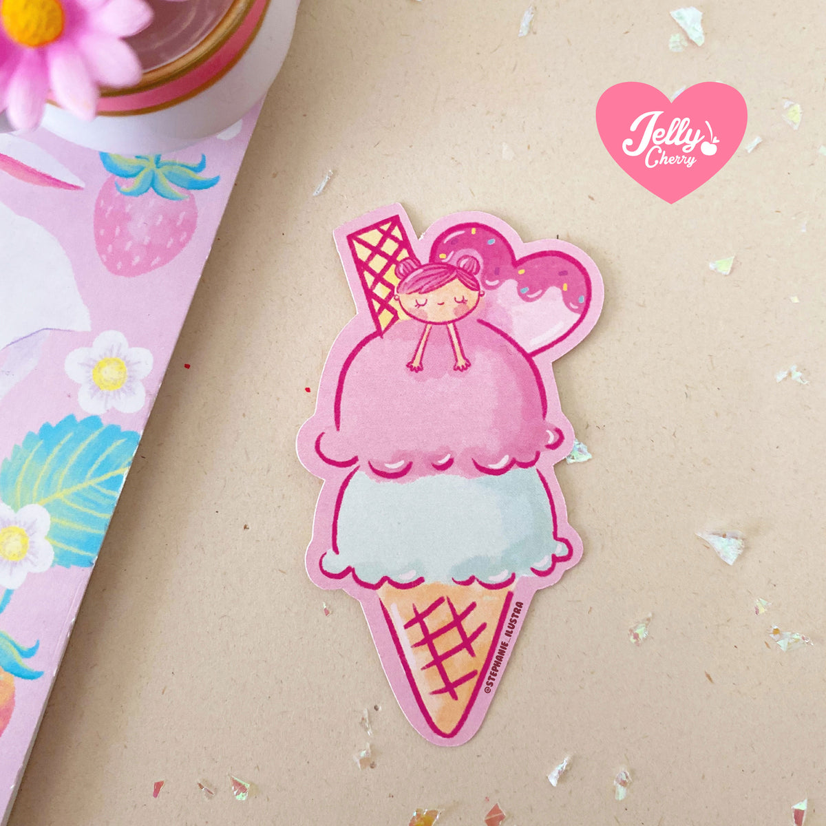 Sticker helado – Jelly Cherry Accesorios