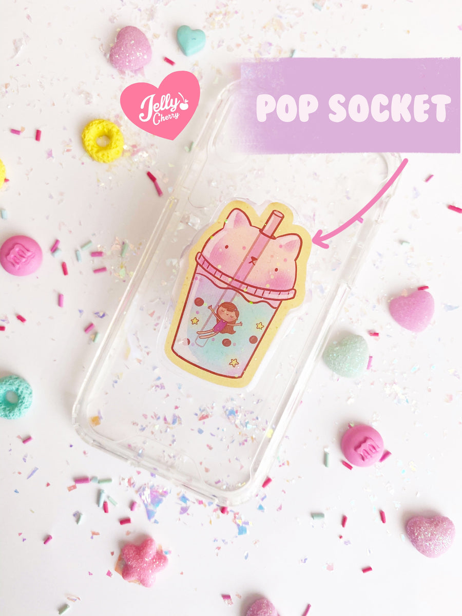 Pop socket Bubble tea – Jelly Cherry Accesorios